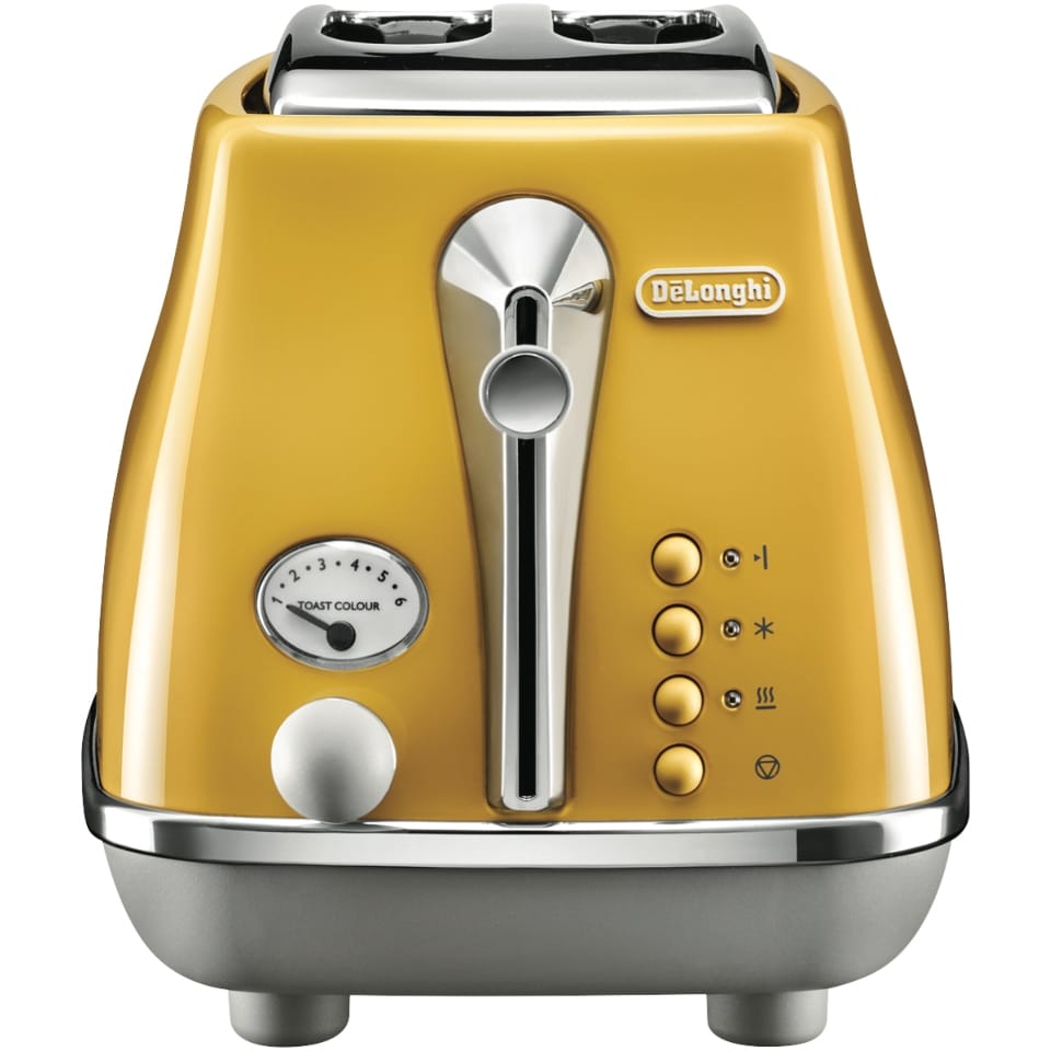 DeLonghi Icona Capitals Yellow 2 Slice Toaster CTOC2003Y - Gimmie