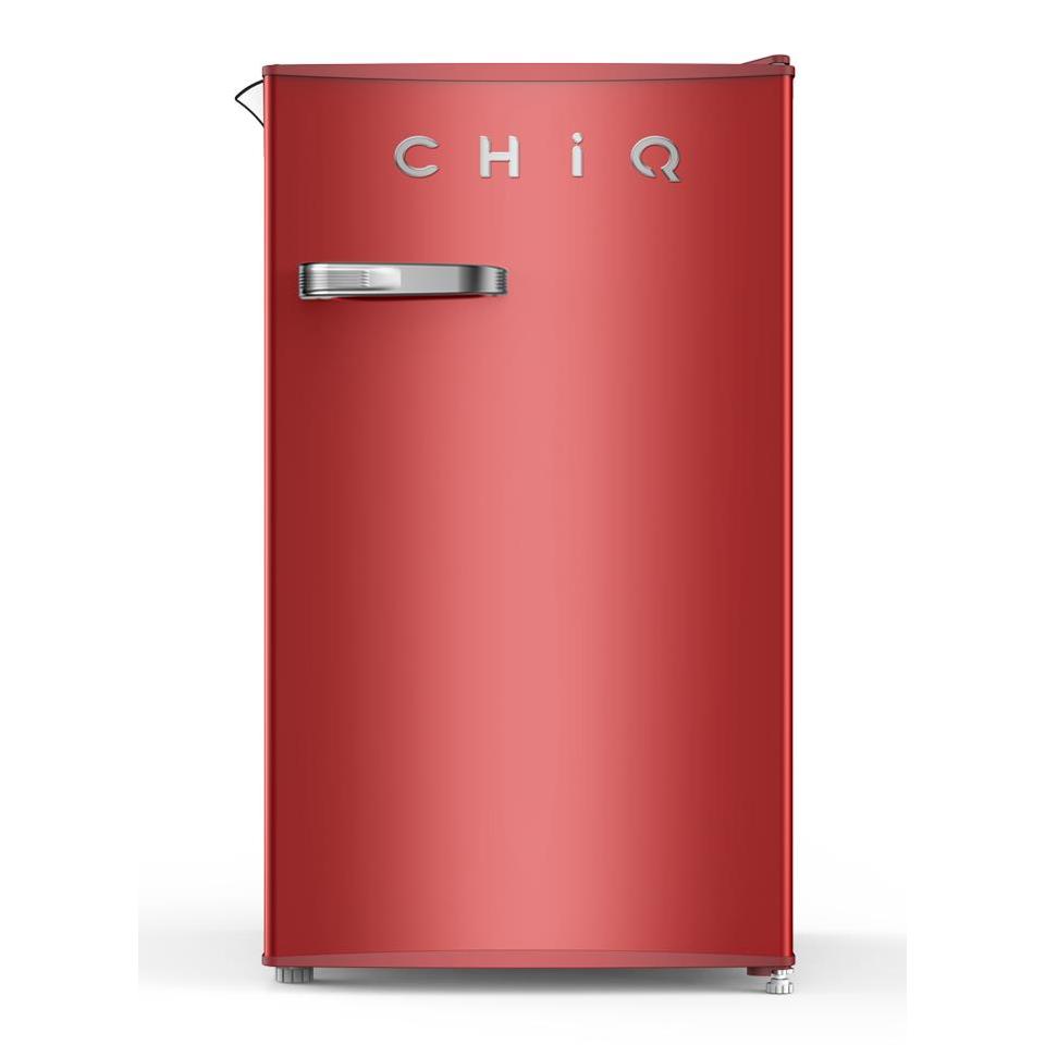 CHiQ CRSR089DR1 90L Retro Style Bar Fridge (Red) - Gimmie